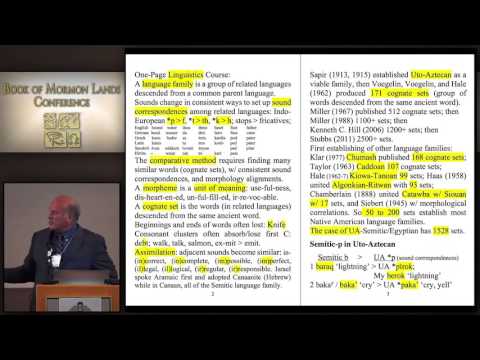 The Difference between Lehi’s and Alma’s Language -- BOM Lands Conference -- Brian Stubbs