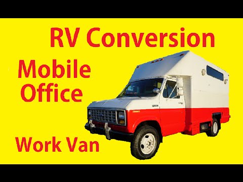 Cargo Work Van Cab & Chassis Custom Red Cross RV Recreational