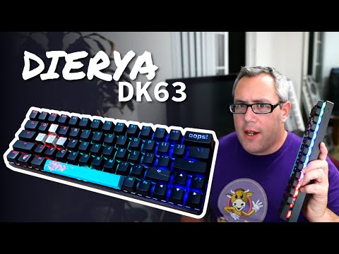 BEST BUDGET 60% MECHANICAL KEYBOARD WITH RGB // DIERYA DK63