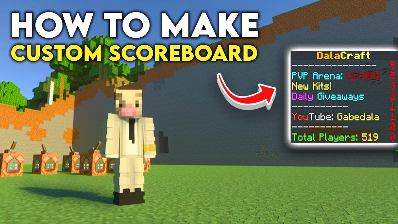 How to Make a Custom Scoreboard in Minecraft!
