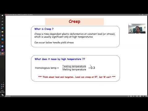 Lecture 26 : Creep Fundamentals