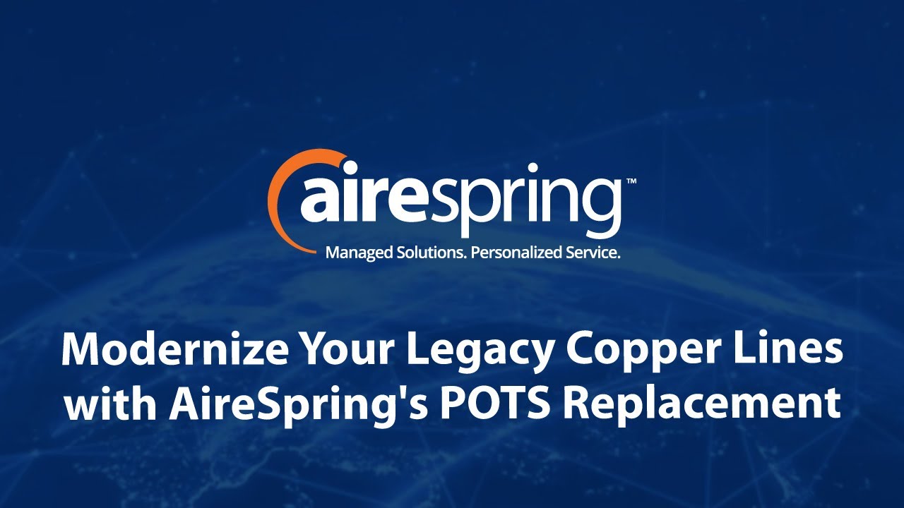 Modernize Your Legacy Copper Lines with AireSpring's POTS Replacement