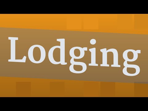 LODGING pronunciation • How to pronounce LODGING