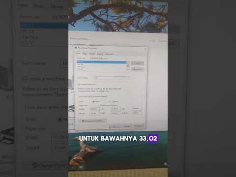 Cara menambahkan ukuran kertas F4 di word PERMANEN #kertas #microsoftword #papersize