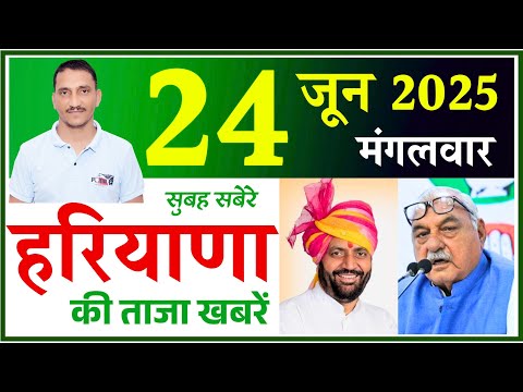 24 June 2025 Haryana News || हरियाणा की ताजा खबरें || Haryana Live News || CWB Hindi News