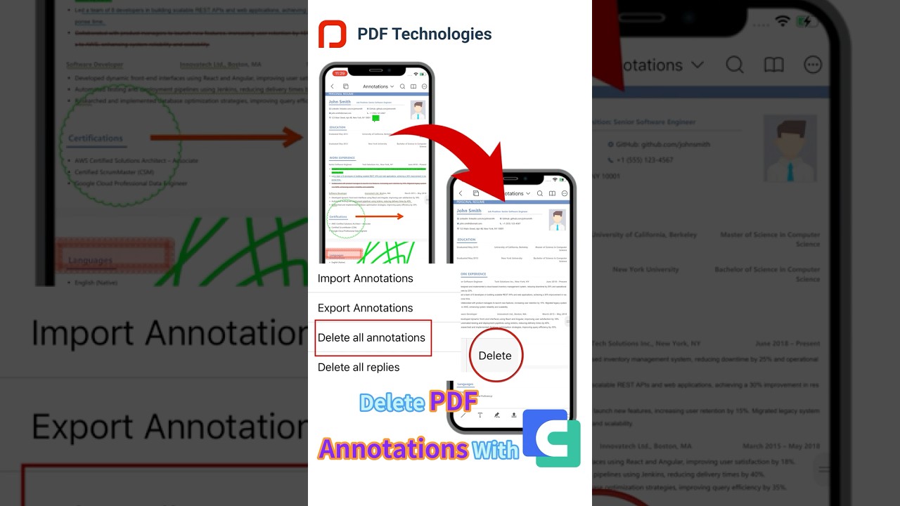 🗑 How to Delete the PDF Annotations Without Computer? | iPhone PDF Tool | ComPDFKit #delete #iphone