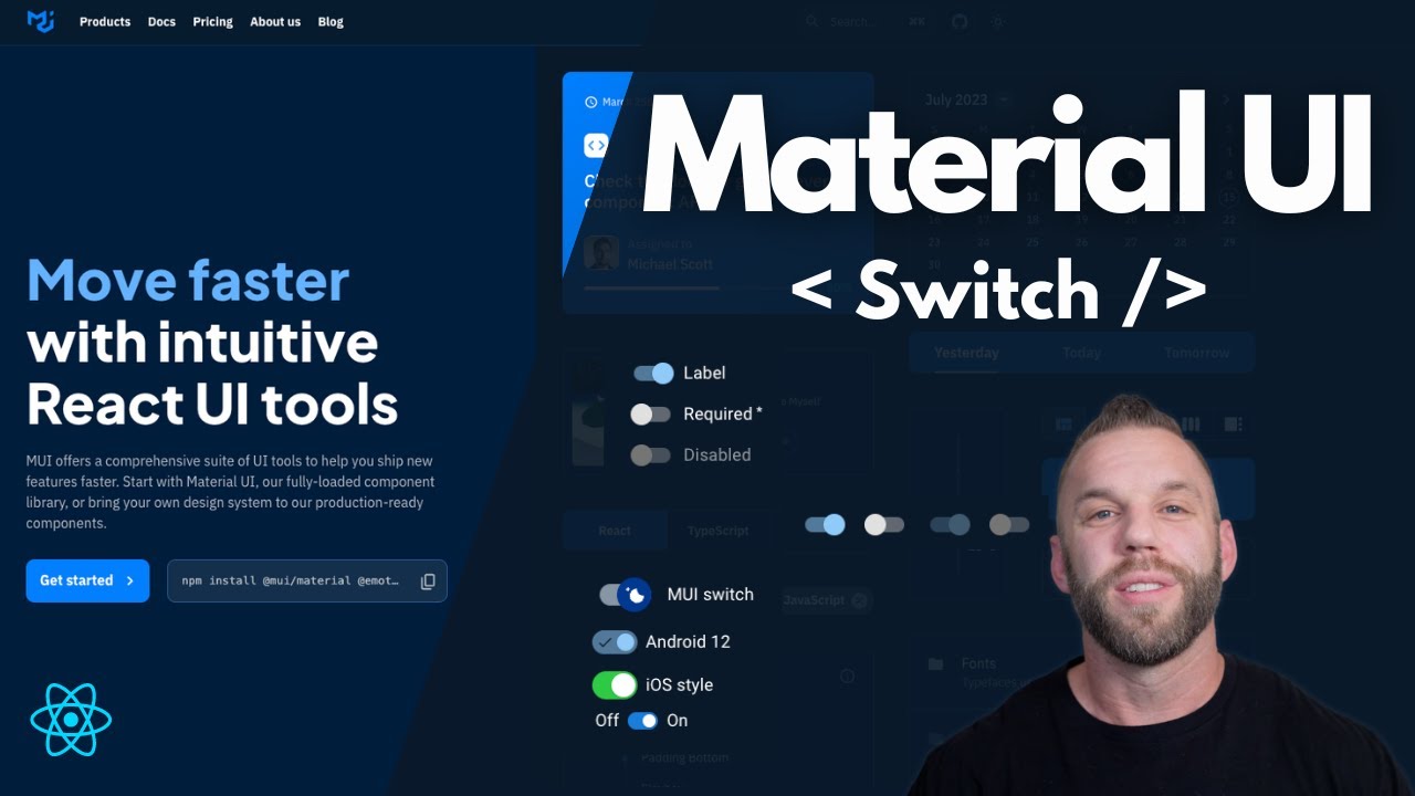 Switch - Learn Material UI Components in React