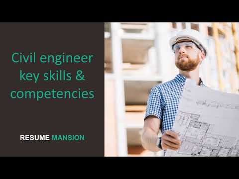 Civil engineer key skills and competencies for your resume