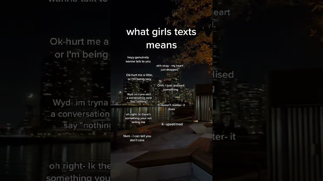 What girls texts means