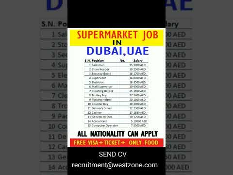 dubai job vacancy