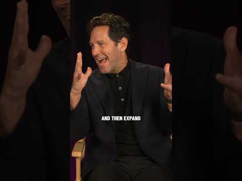 Paul Rudd Explains "Thanos Butt Theory" to Jenna Ortega! #avengers #thanos #paulrudd