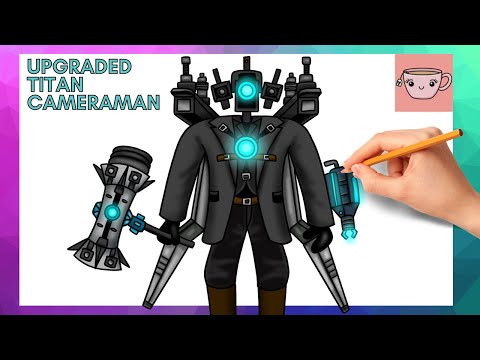 How To Draw Upgraded Titan Cameraman - Skibidi Toilet | Easy Step By Step Drawing Tutorial