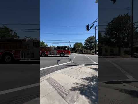 Los Angeles county fire Department responding