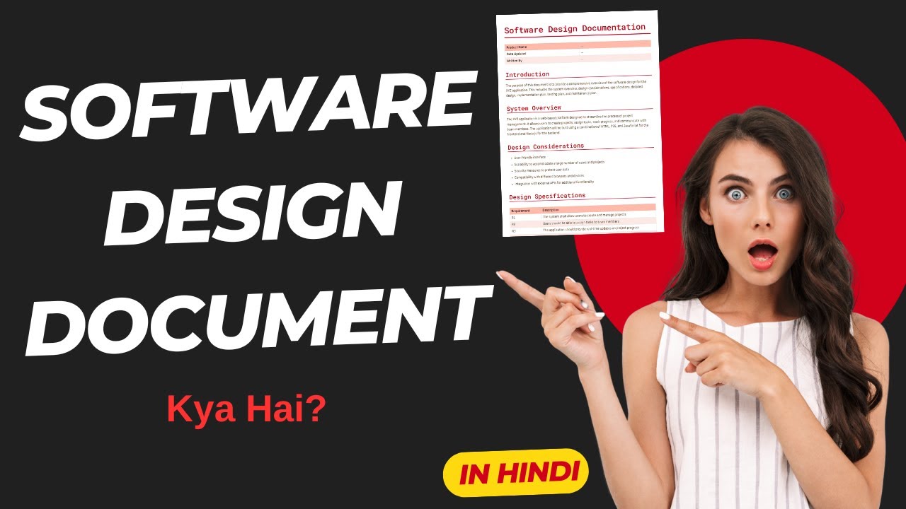 SDD (Software Design Document) Kya Hai? SDD vs SRS? Design Document Ki Importance, Sections Samjho!