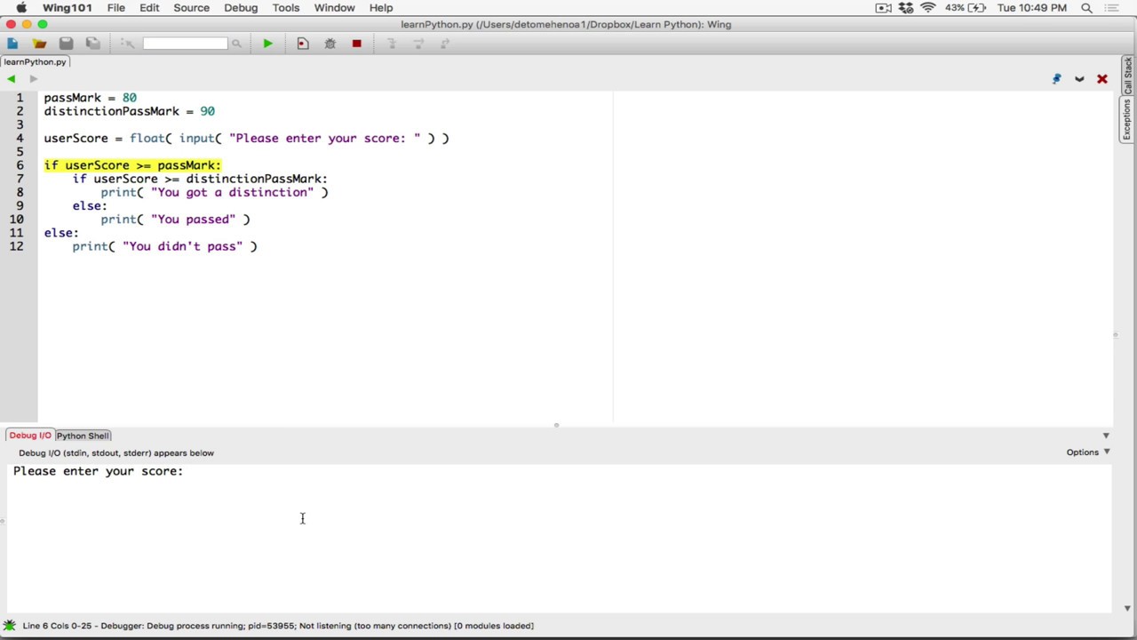 53. Nested If statements - Learn Python