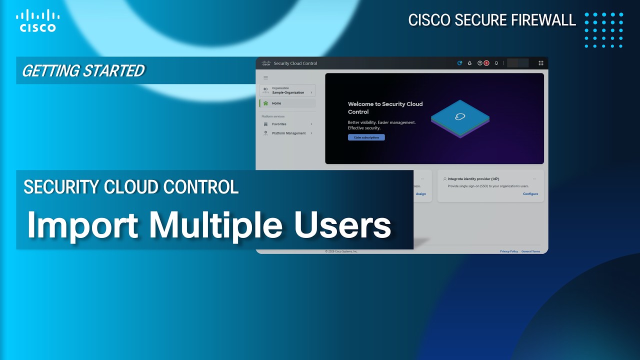 Security Cloud Control – Import Multiple Users