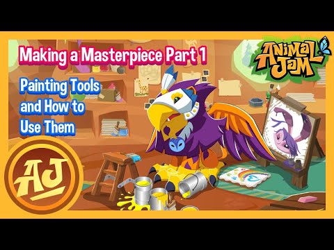 Making a Masterpiece - Part 1: Painting Tools | Animal Jam Tutorials
