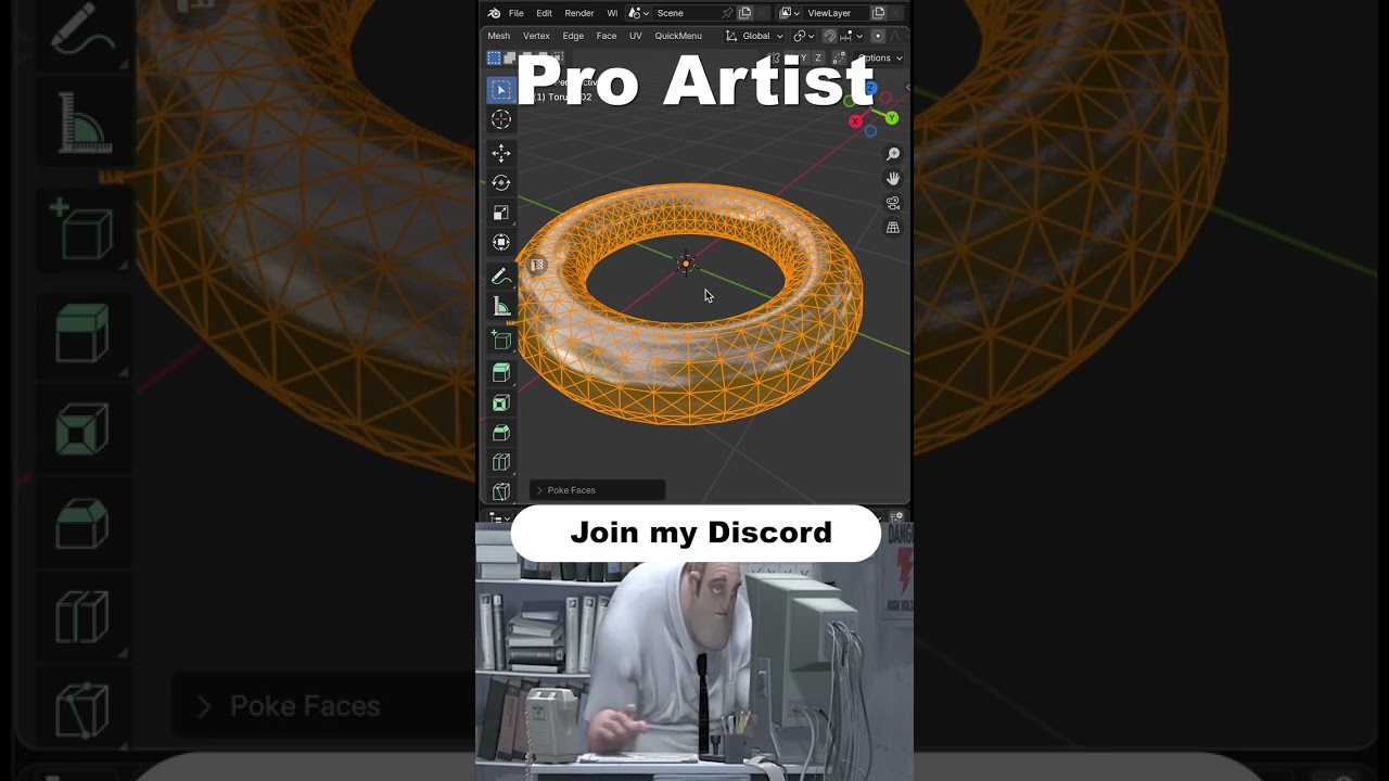 Noob vs Pro artist: Spiral Topology #blendertutorial #blender #blendercommunity #blender3d #b3d