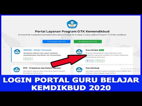LOGIN PORTAL GURU BELAJAR KEMDIKBUD 2020