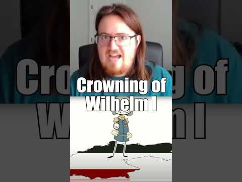 The Crowning of Wilhelm I, The First German Emperor #shorts