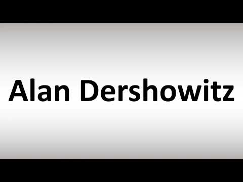 How to Pronounce Alan Dershowitz
