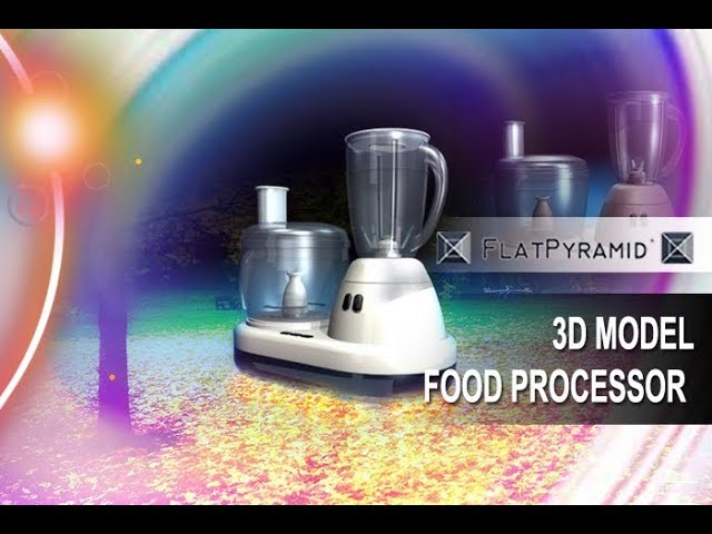 Food processor 3D Model - FlatPyramid