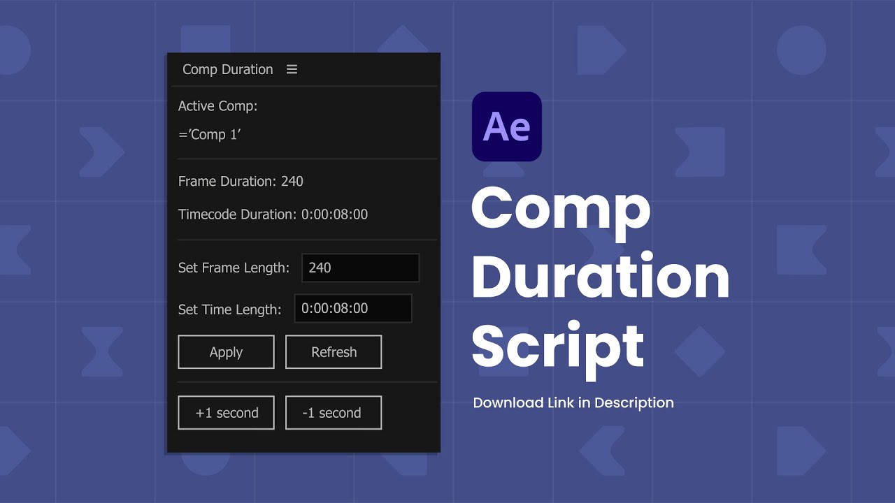 After Effects Comp Duration Script