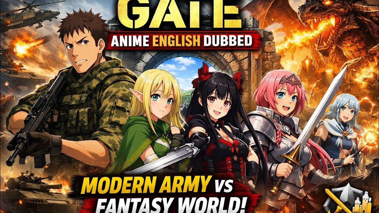 GATE Anime English Dubbed | When Modern Army Enters a Fantasy World ⚔️ | Complete EP Season 1 & 2