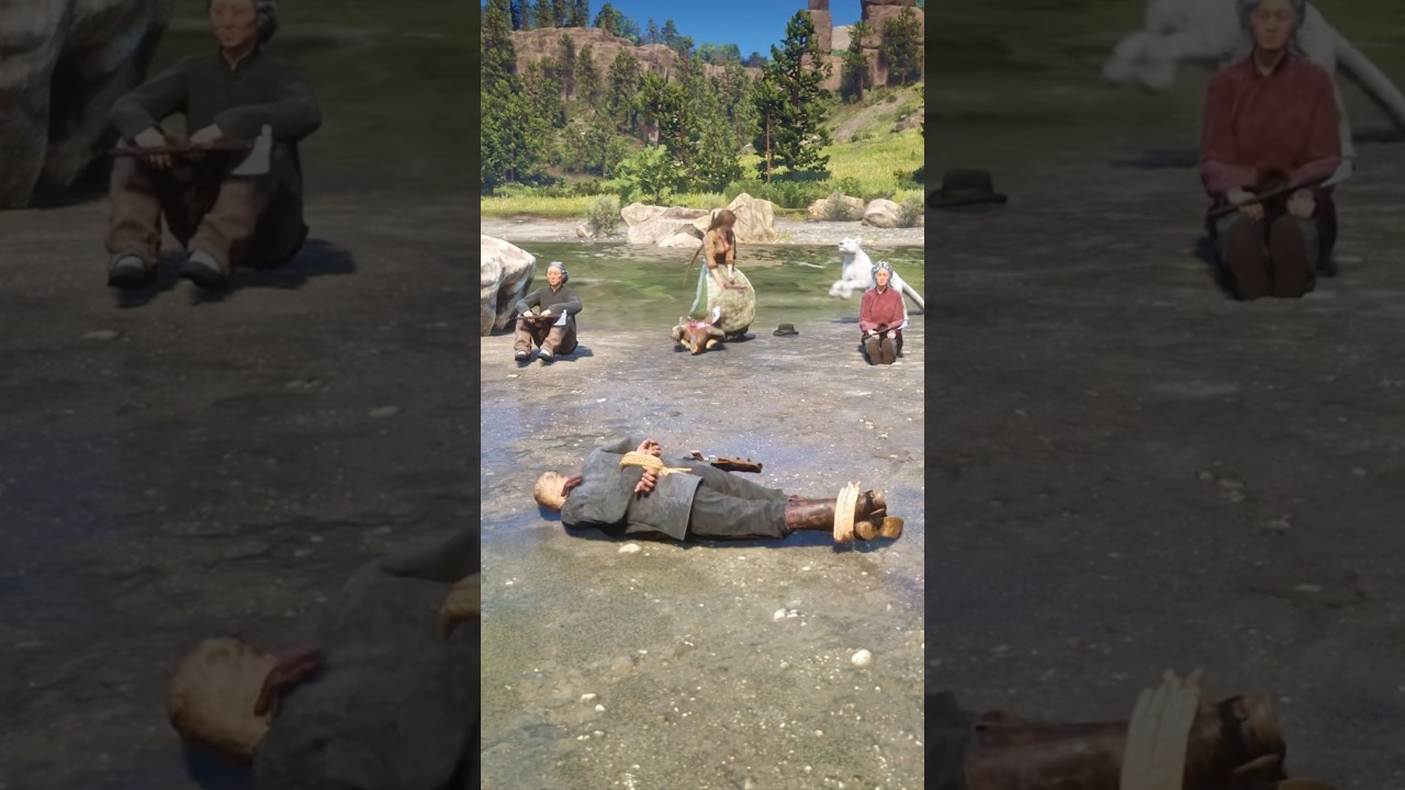 E.251 crazy simulated stunning survival skill RDR2 #shorts #viral