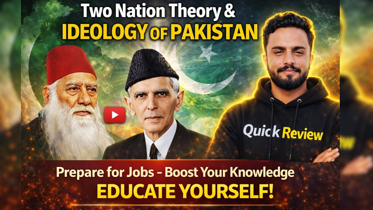 Two Nation Theory & Ideology of Pakistan Explained | Complete 20+ Minute Lecture 🇵🇰