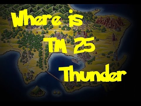 Where Is: TM 25 - Thunder (Pokemon Blue/Red/Yellow)