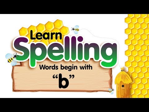 Learn Spelling Words begin with 'b' | Spell & Tell Words that begin with 'b' | Word Phonics