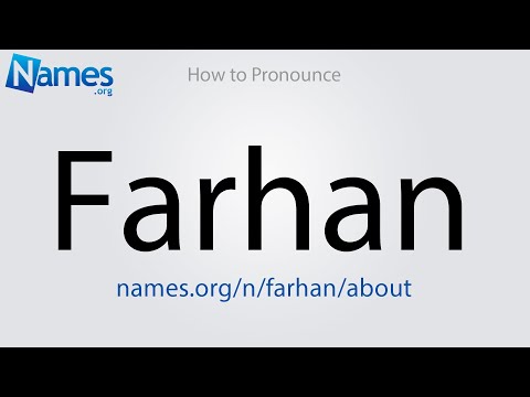 How to Pronounce Farhan