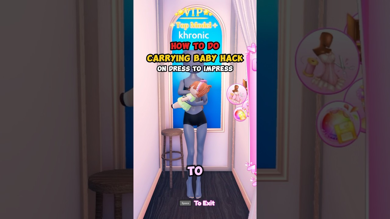 how to CARRY A BABY on Dress to Impress #dresstoimpress #dti #roblox