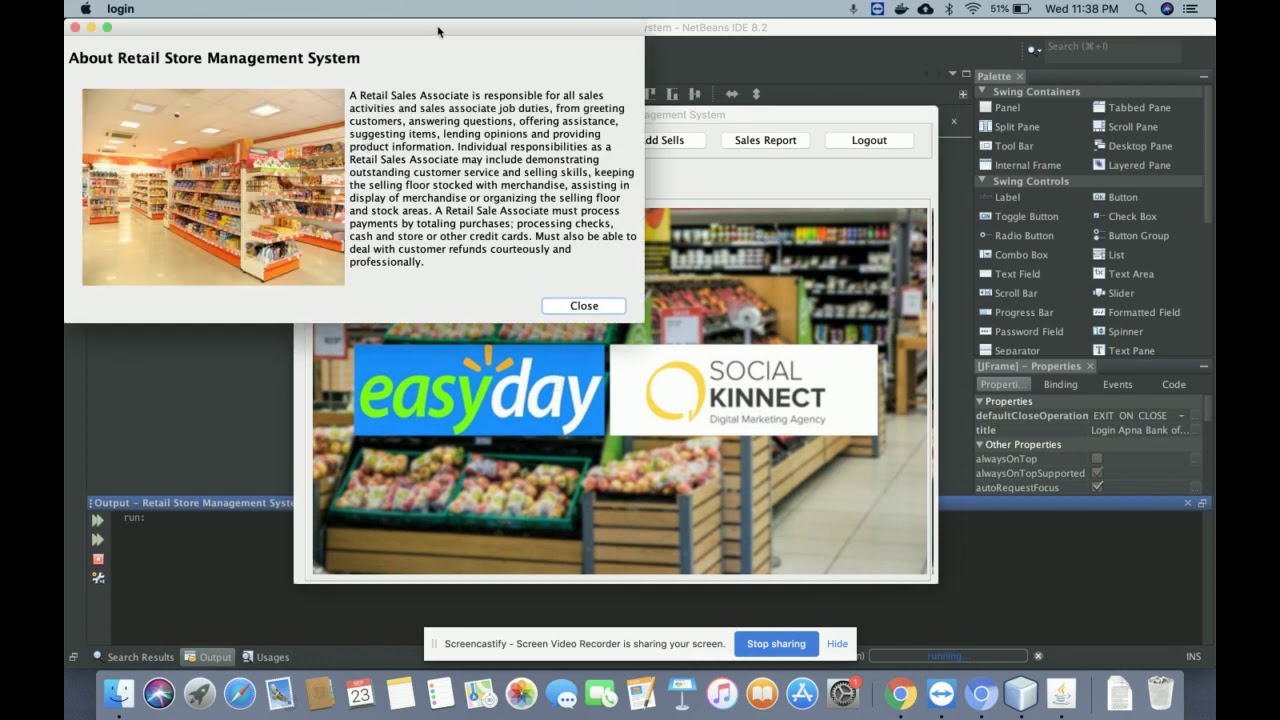 Core Java and MySQL Project on Retail Store Management System