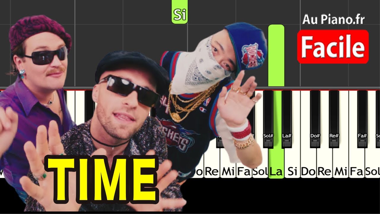 Trei Degete Time Time - Piano Tutorial très FACILE débutant (Au piano ...