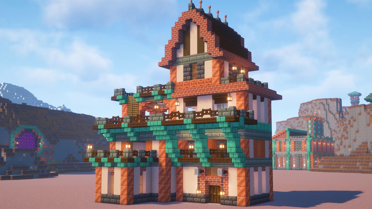 Minecraft: How to build Steampunk House - Tutorial - Minecraft Builders
