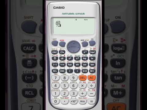 Simplest form of fractions with #scientificcalculator for #igcsemath