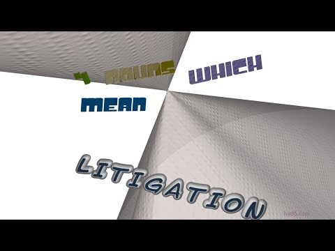 litigation - 5 nouns meaning litigation (sentence examples)