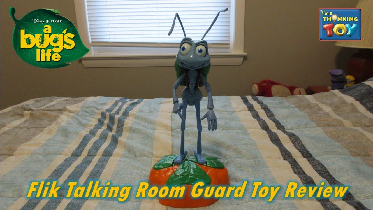 Thinkway Toys 1998 Disney/Pixar A Bug's Life Flik Talking Room Guard Toy Review