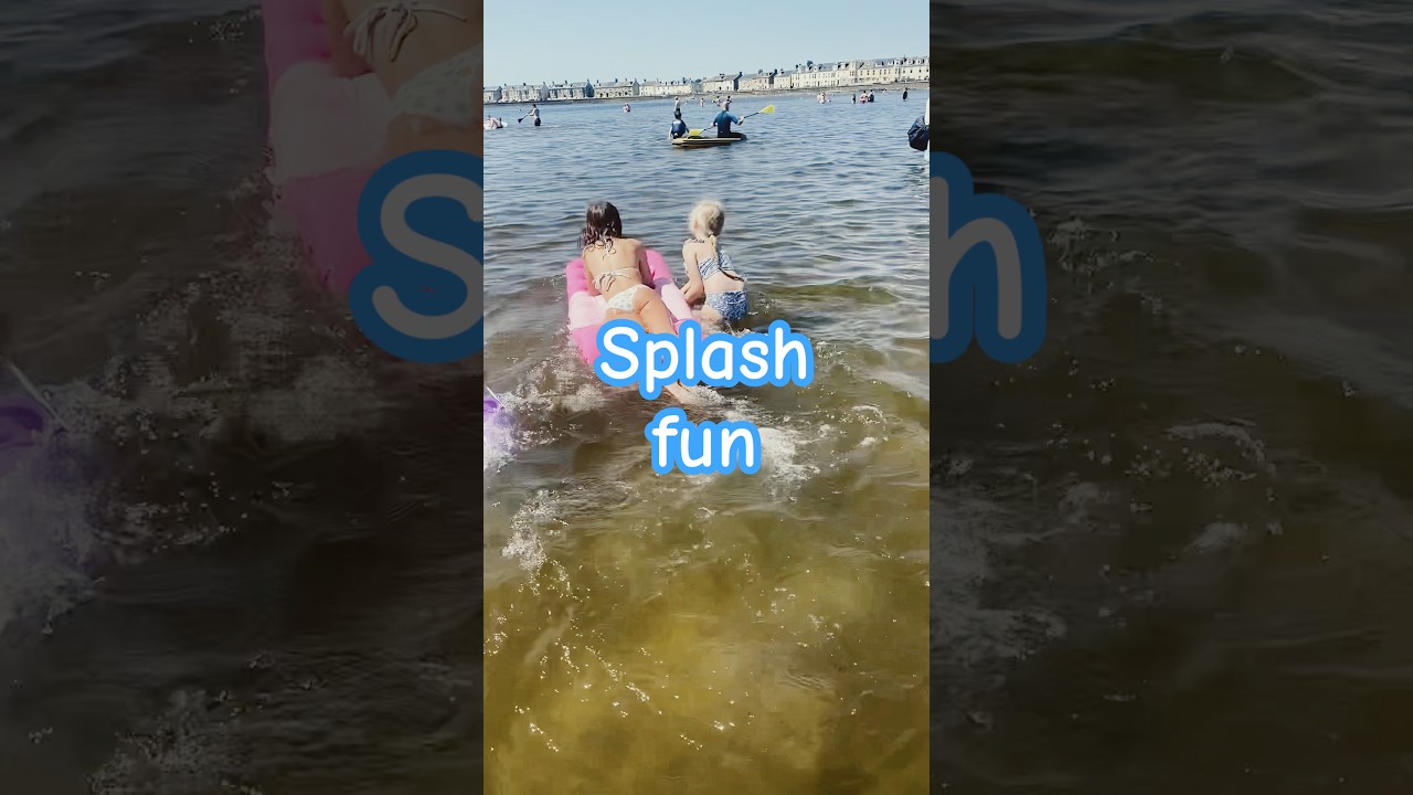 Abi and Madi Beach Fun | Playing in Ocean Waves