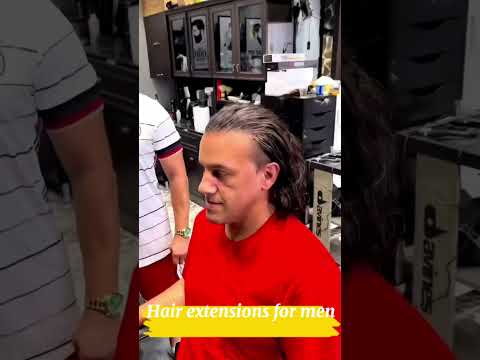 Applications of hair extension for men to solve hair loss problem ;)