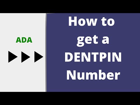 How to do ADA DENTPIN registration?