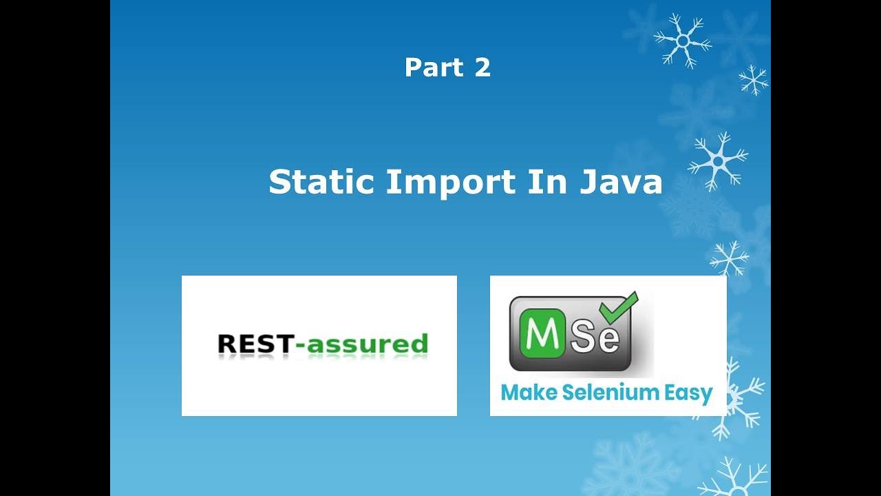 2. Static Import In Java