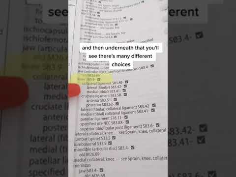 How to find the ICD-10-CM code for a knee sprain