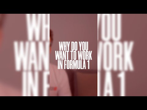 How to Get a Job in Formula 1 - Part 1: WHY?