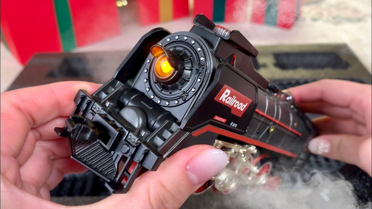 [🐰toy asmr🐰] Classic Christmas Train Set ASMR Satisfying with Unboxing No Talking | Review Toys