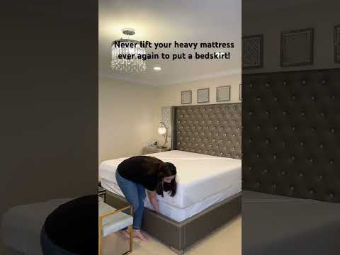 Genius Amazon Find - The Elastic Bedskirt #shortsvideo #shorts #bedroom #amazonfinds