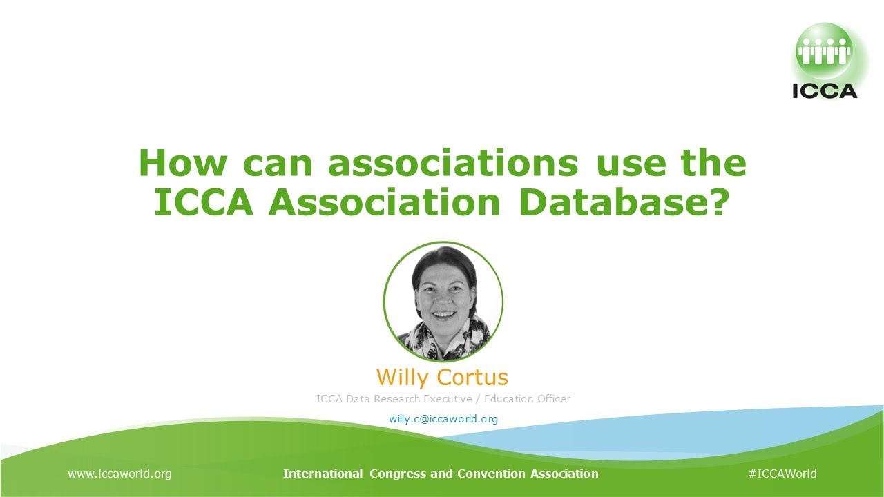 How can associations use the ICCA Association Database?