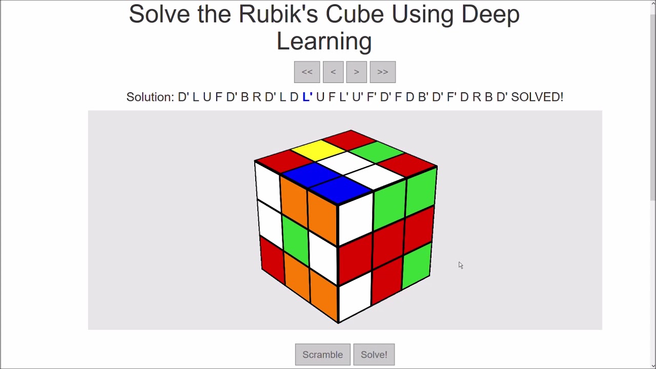 DeepCubeA Solves the Rubik's Cube